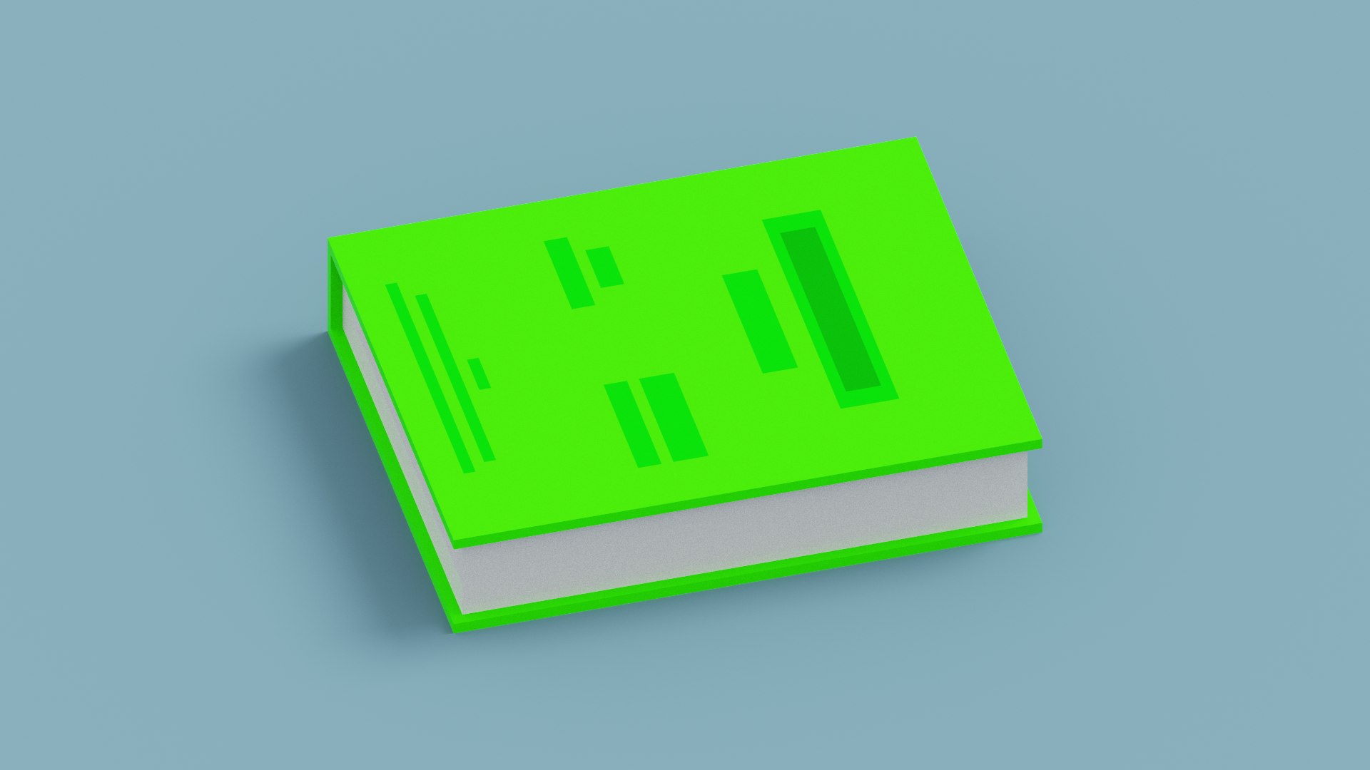 3D Voxel Green Book - TurboSquid 1979067