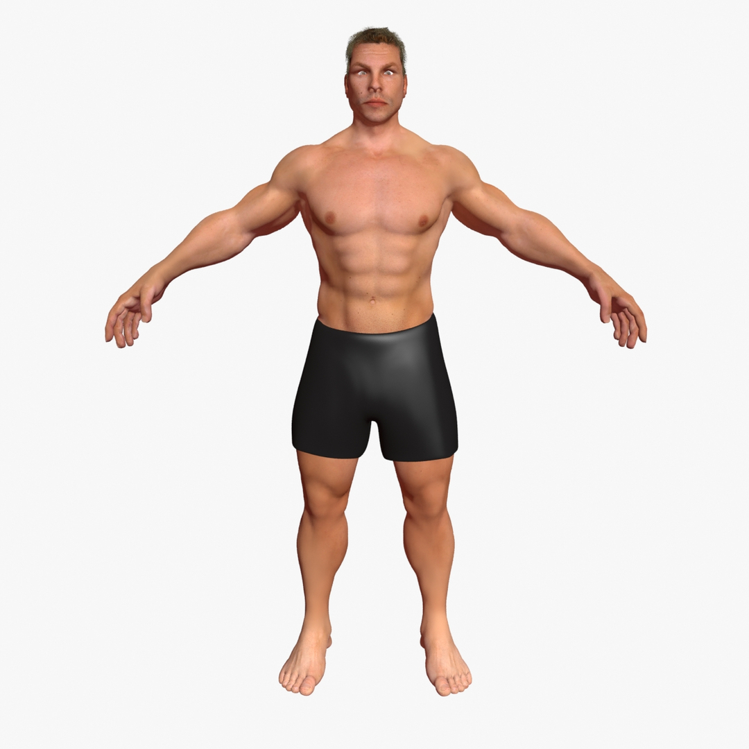 3d Male Combo Pack 1 Model