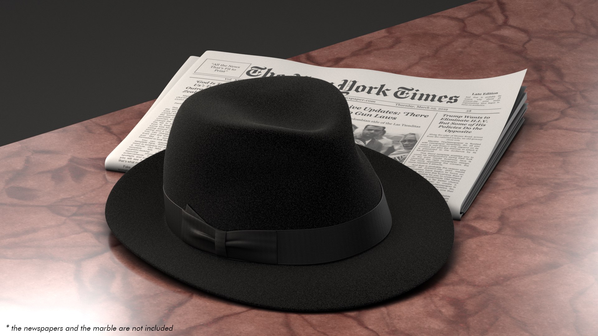 Fedora Hat 3D Model - TurboSquid 1968358