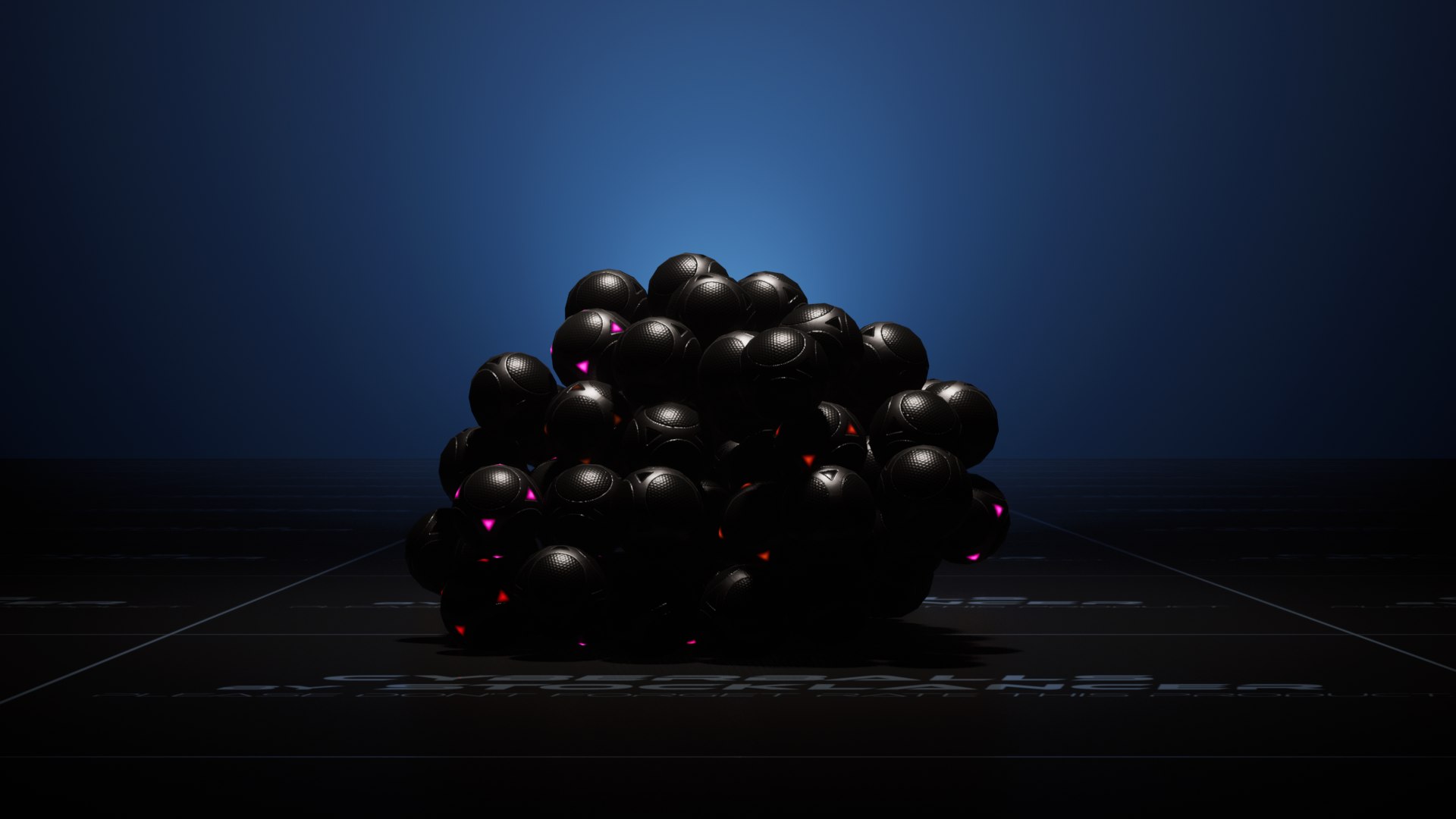 3D Cyberball Flock - TurboSquid 1978553