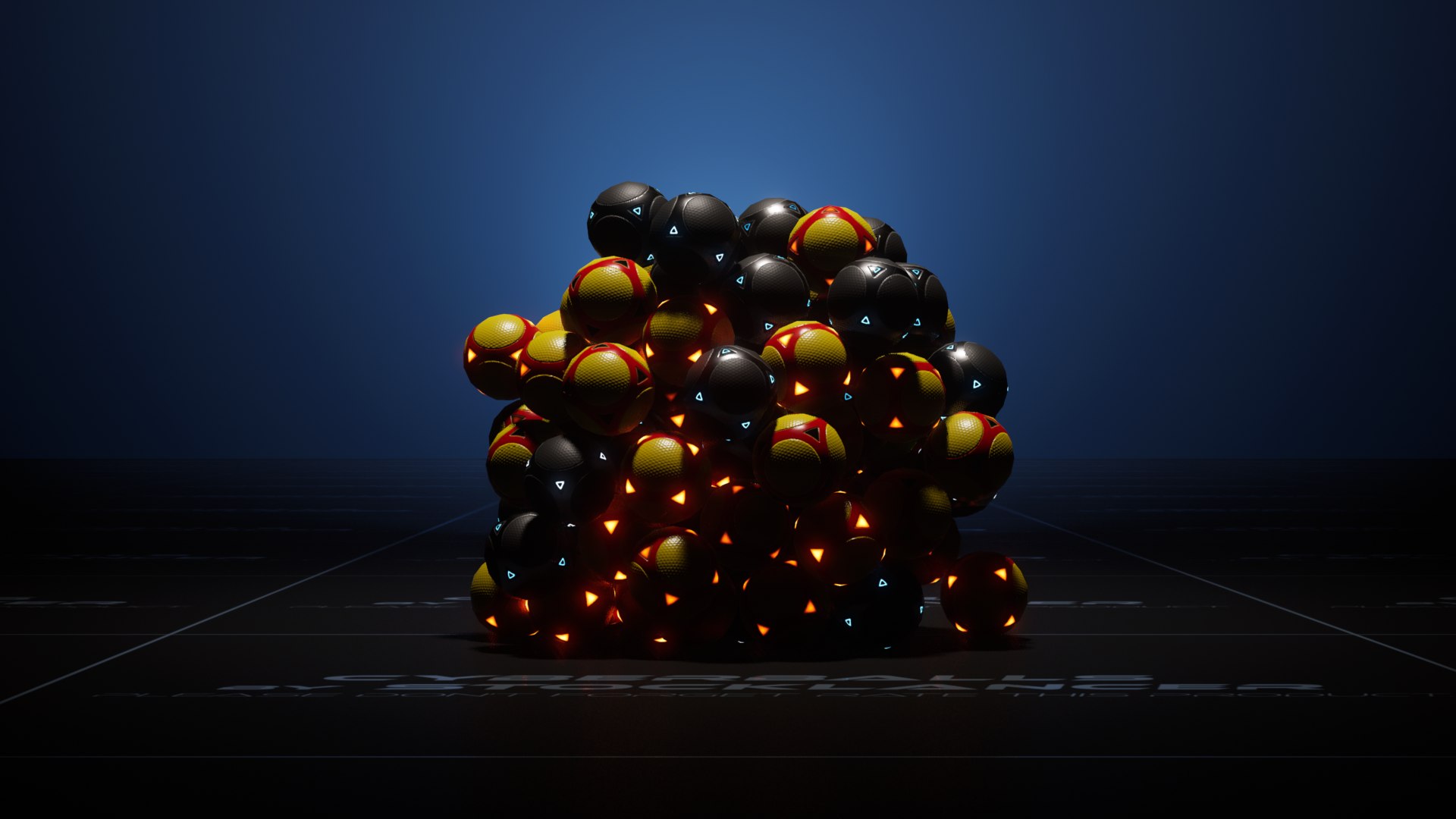 3D Cyberball Flock - TurboSquid 1978553