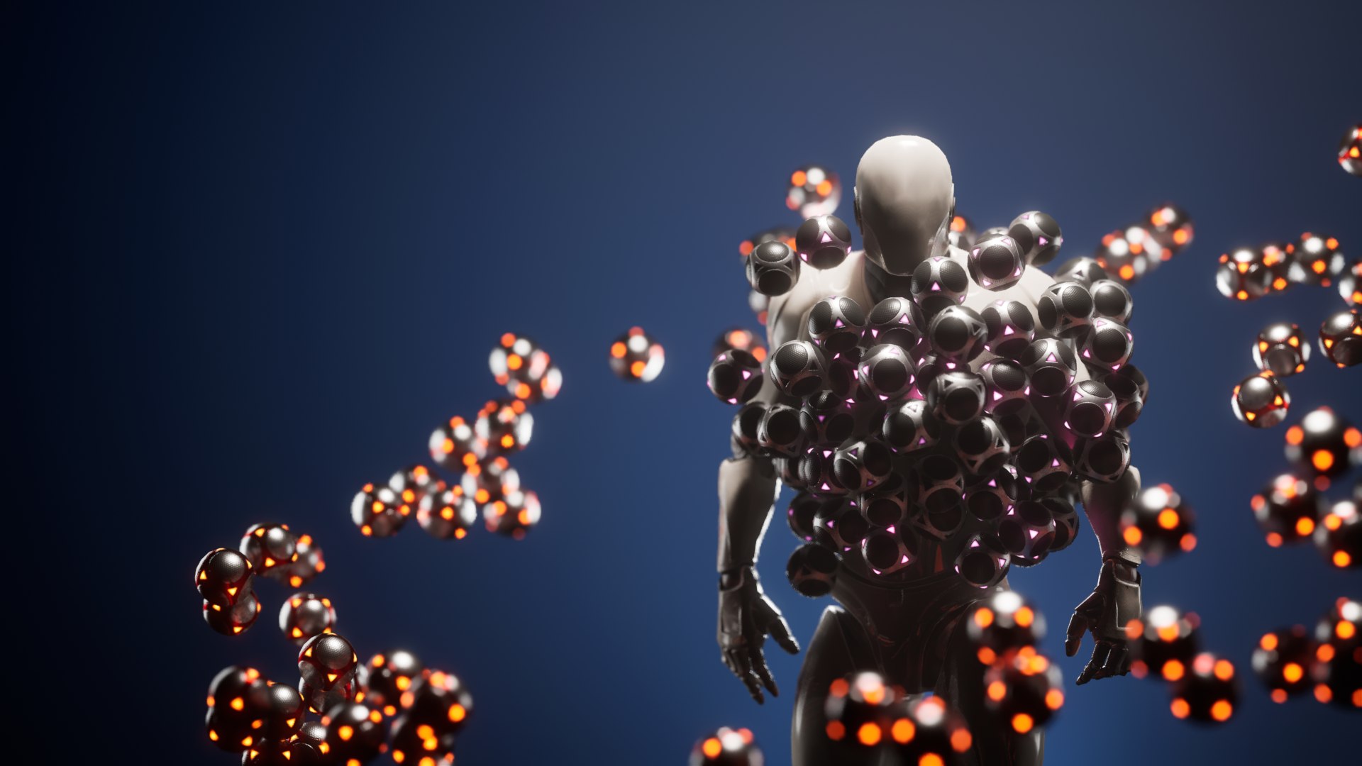 3D Cyberball Flock - TurboSquid 1978553