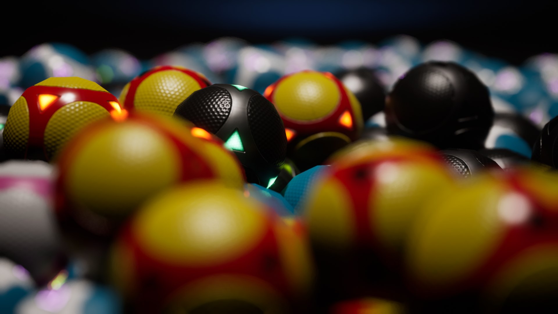 3D Cyberball Flock - TurboSquid 1978553