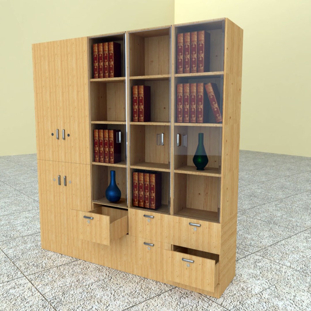 Wooden Cupboard Model - TurboSquid 1232535