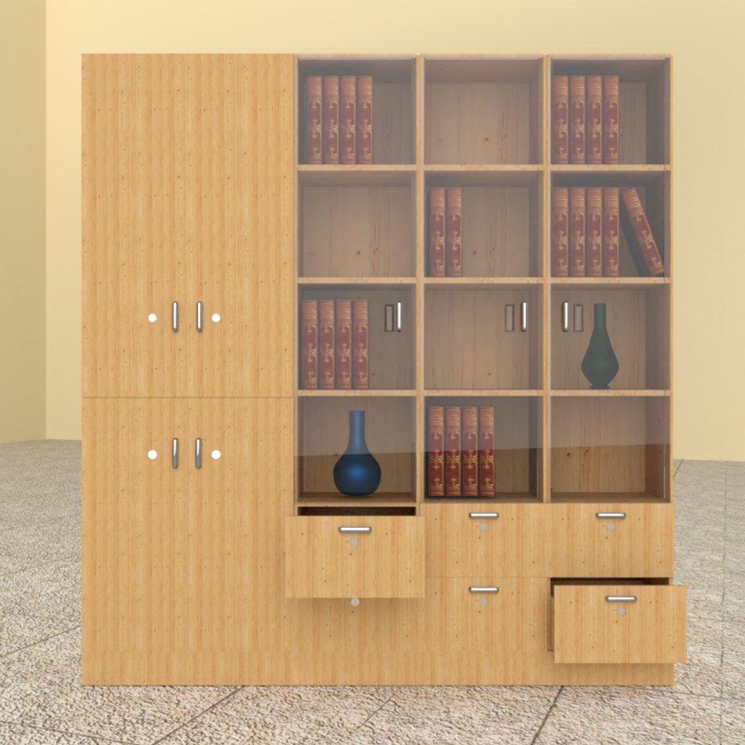 Wooden Cupboard Model - TurboSquid 1232535