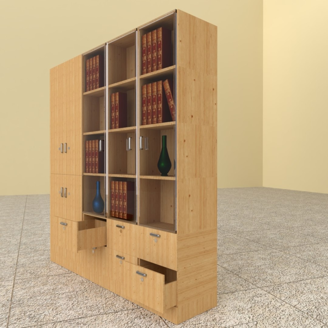 Wooden Cupboard Model - TurboSquid 1232535