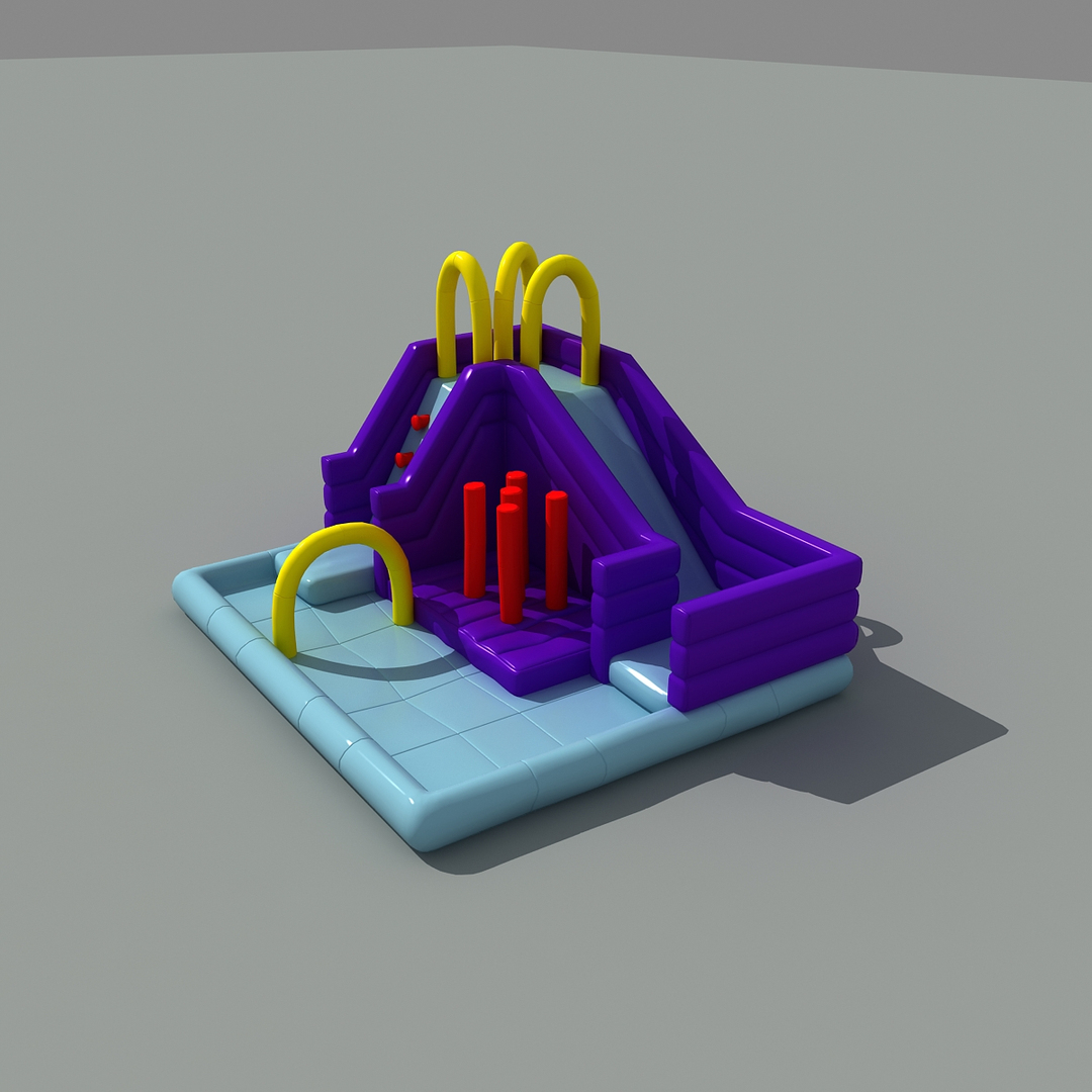 3d Inflatable Playground Model