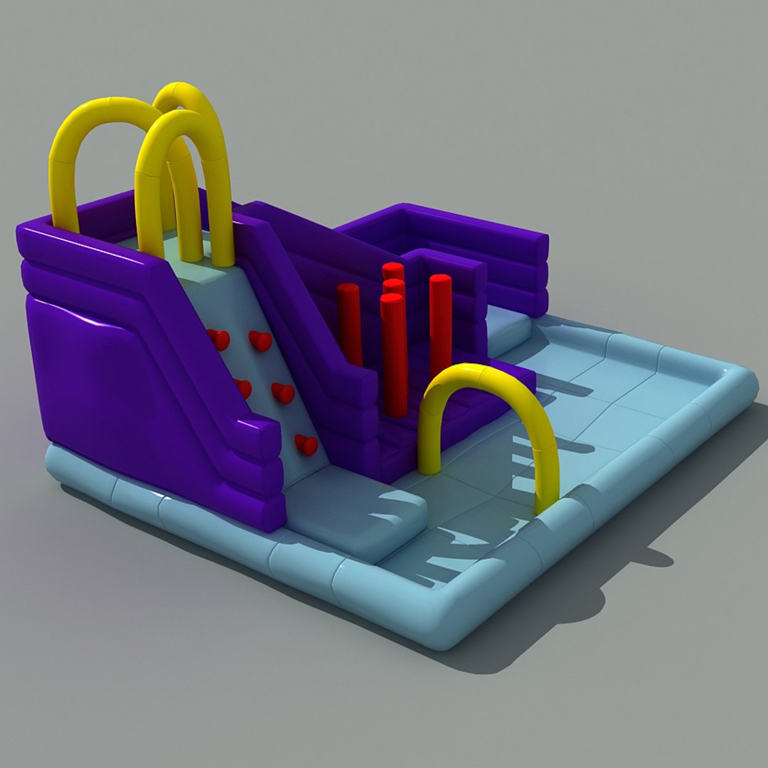 3d Inflatable Playground Model