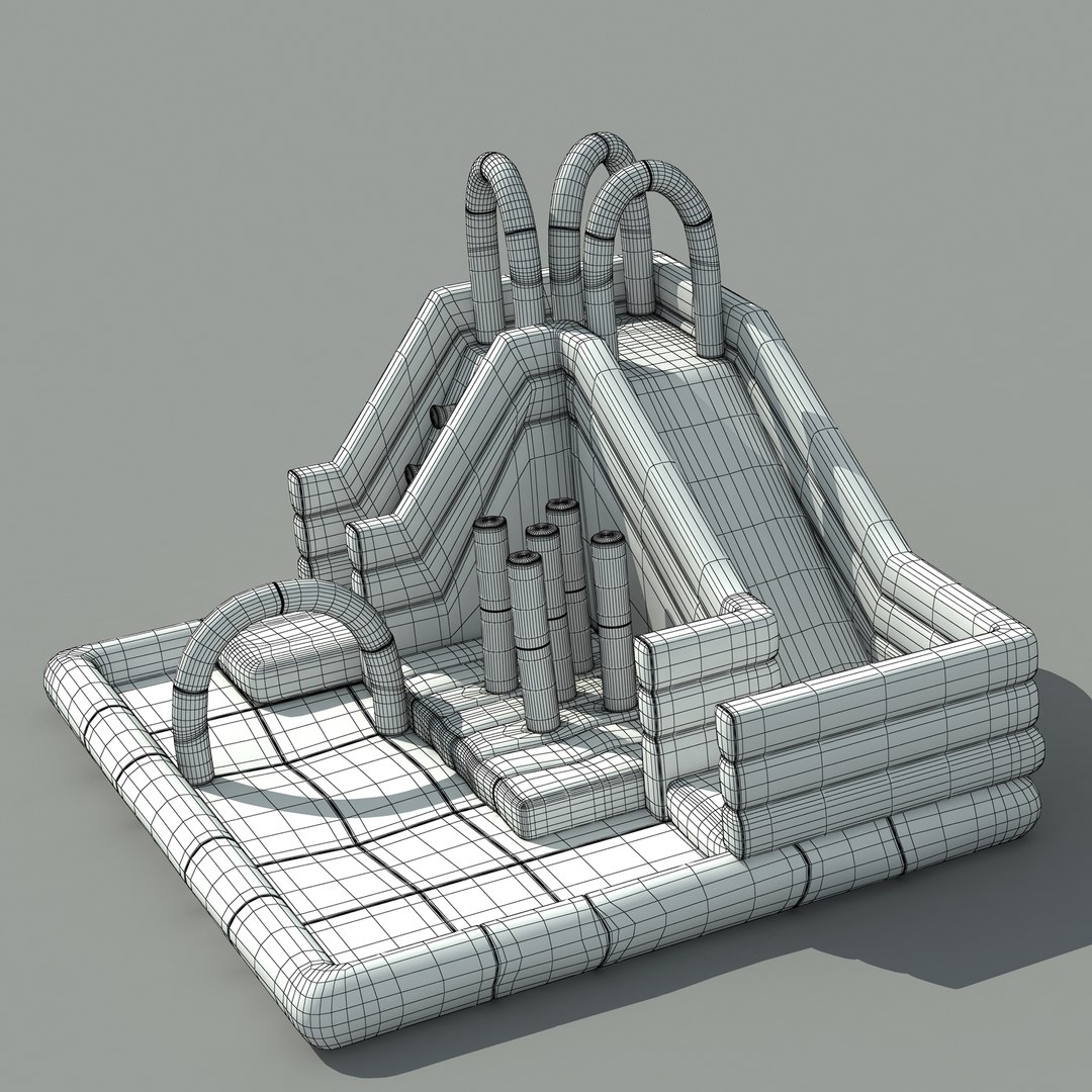3d Inflatable Playground Model