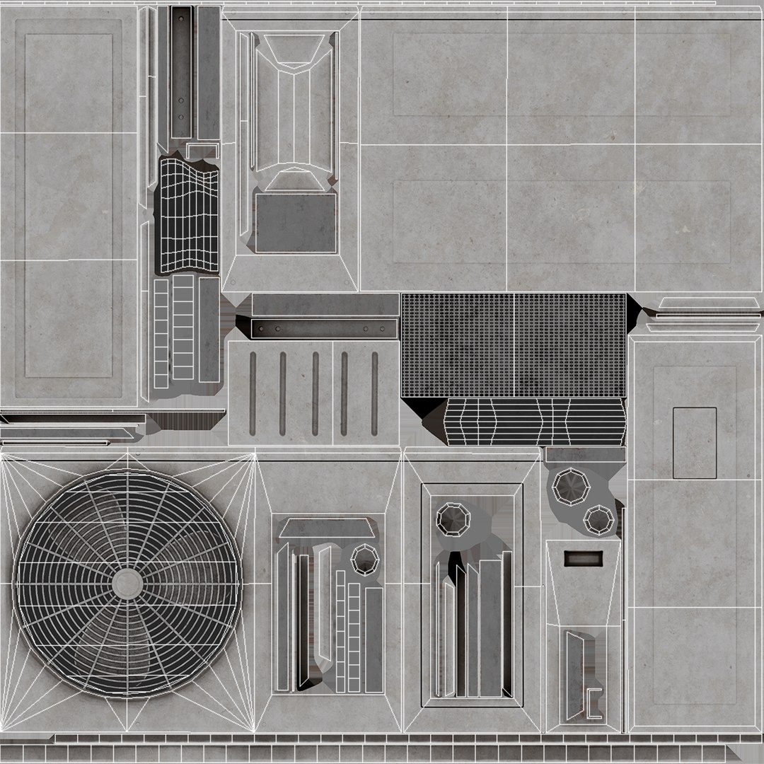 Industrial Building 37 Black Model - TurboSquid 2307973