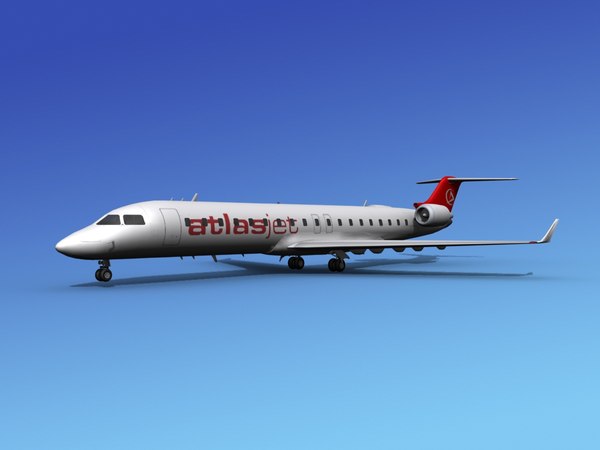 crj700 bombardier jets 3d lwo