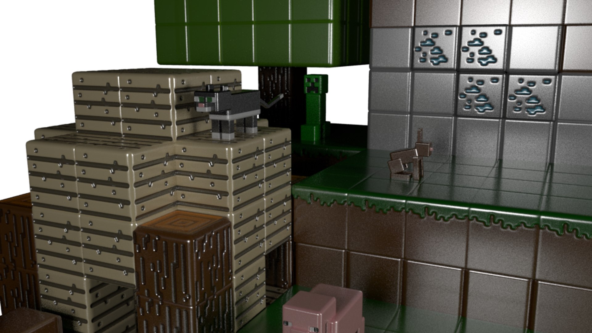 3D Minecraft Model - TurboSquid 1593875