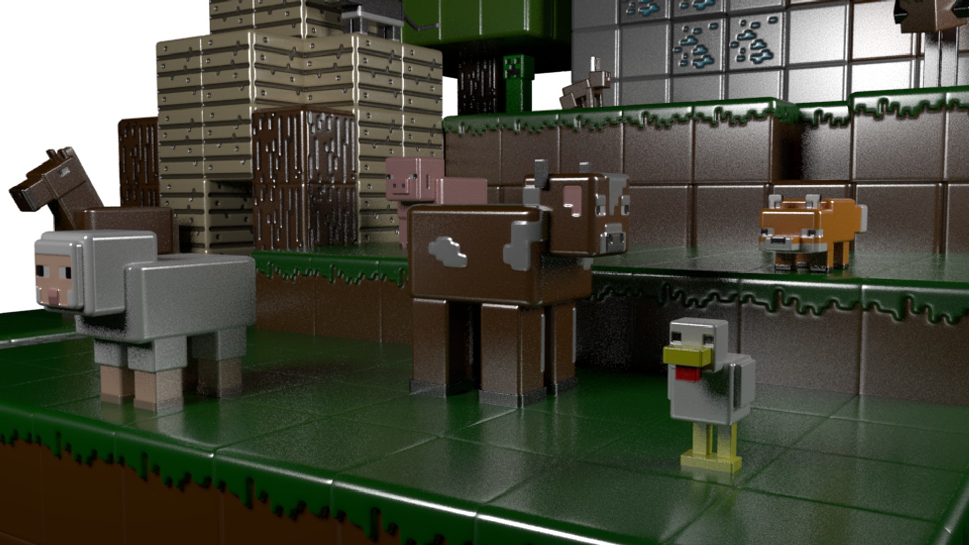 3D Minecraft Model - TurboSquid 1593875