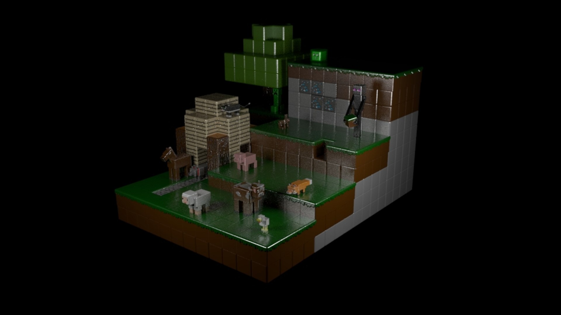 3D Minecraft Model - TurboSquid 1593875