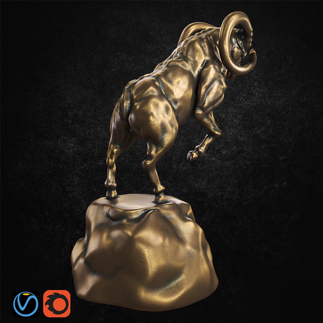 Aries Statuette 3D Model - TurboSquid 1157305