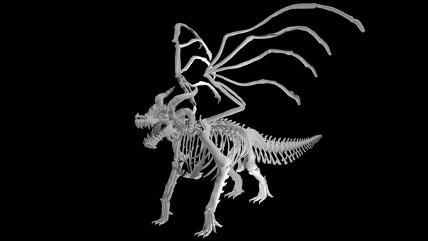 3D Dragon skeleton - TurboSquid 1888789