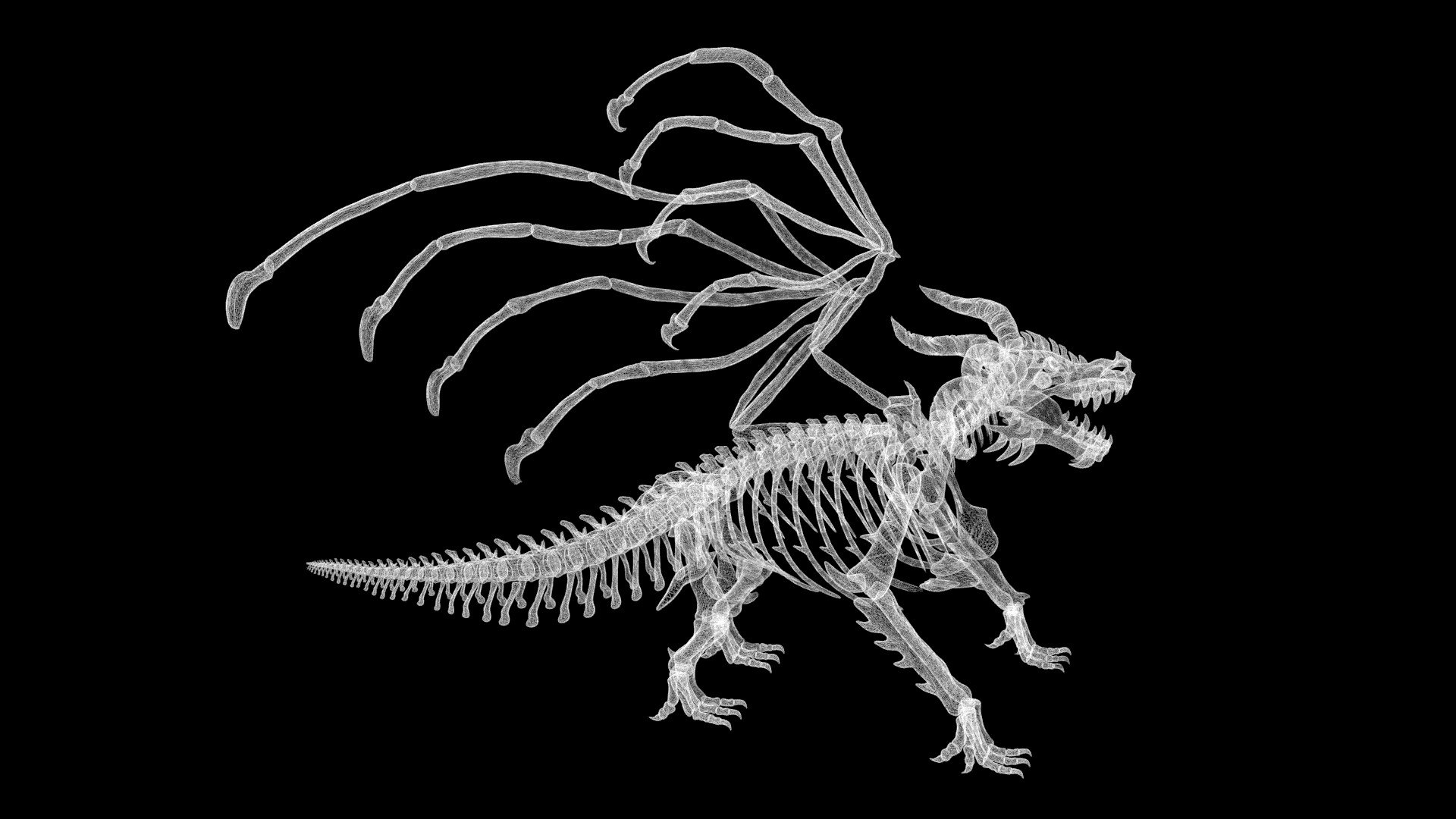 3D Dragon Skeleton - TurboSquid 1888789