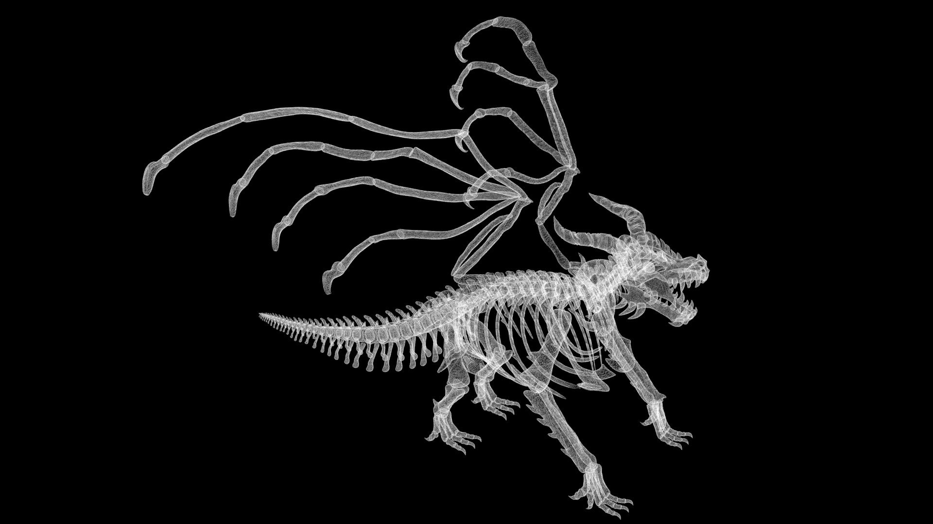 3D Dragon Skeleton - TurboSquid 1888789