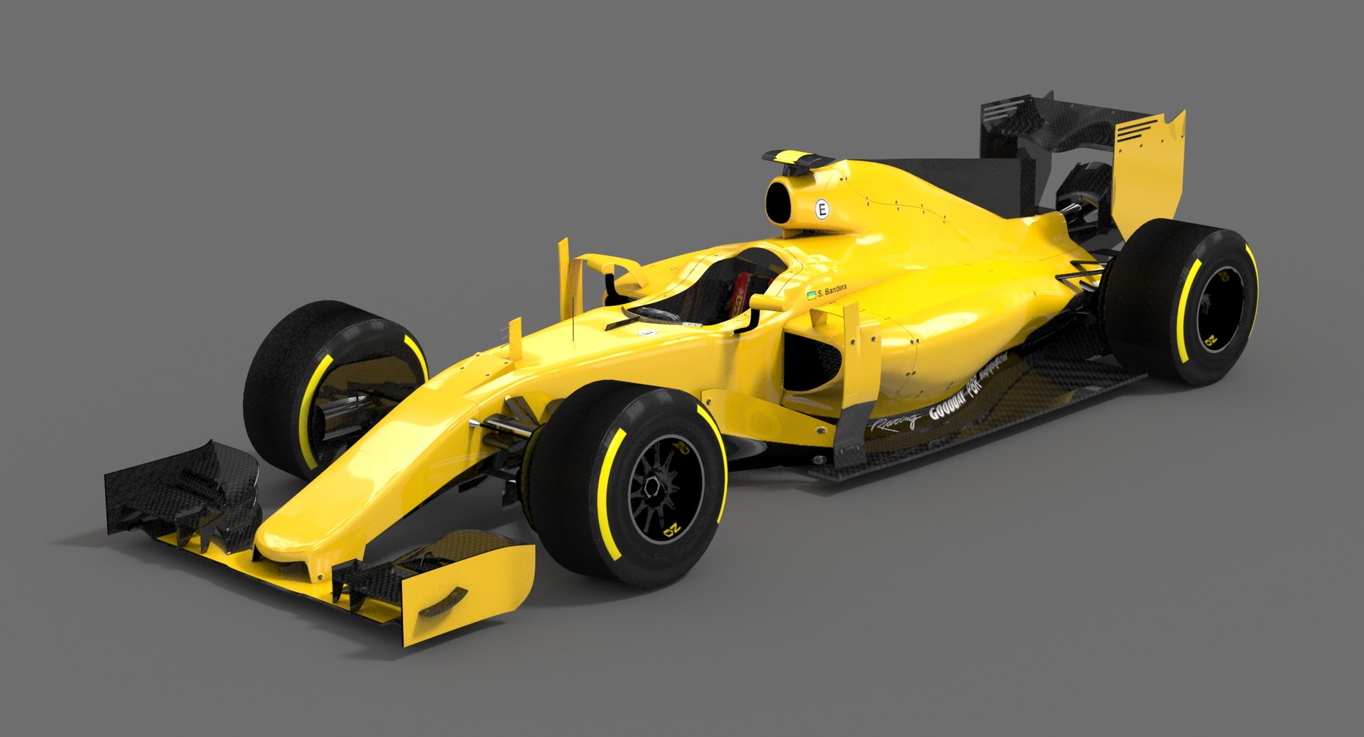 Low-poly Formula 1 2016 3d Max