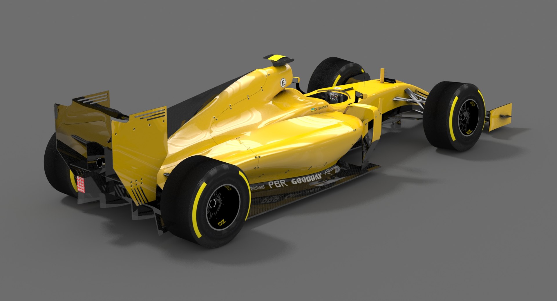 Low-poly Formula 1 2016 3d Max