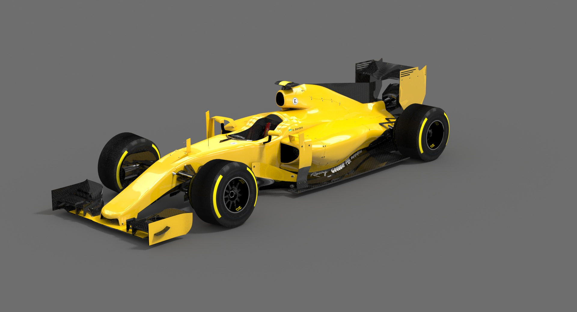 Low-poly Formula 1 2016 3d Max