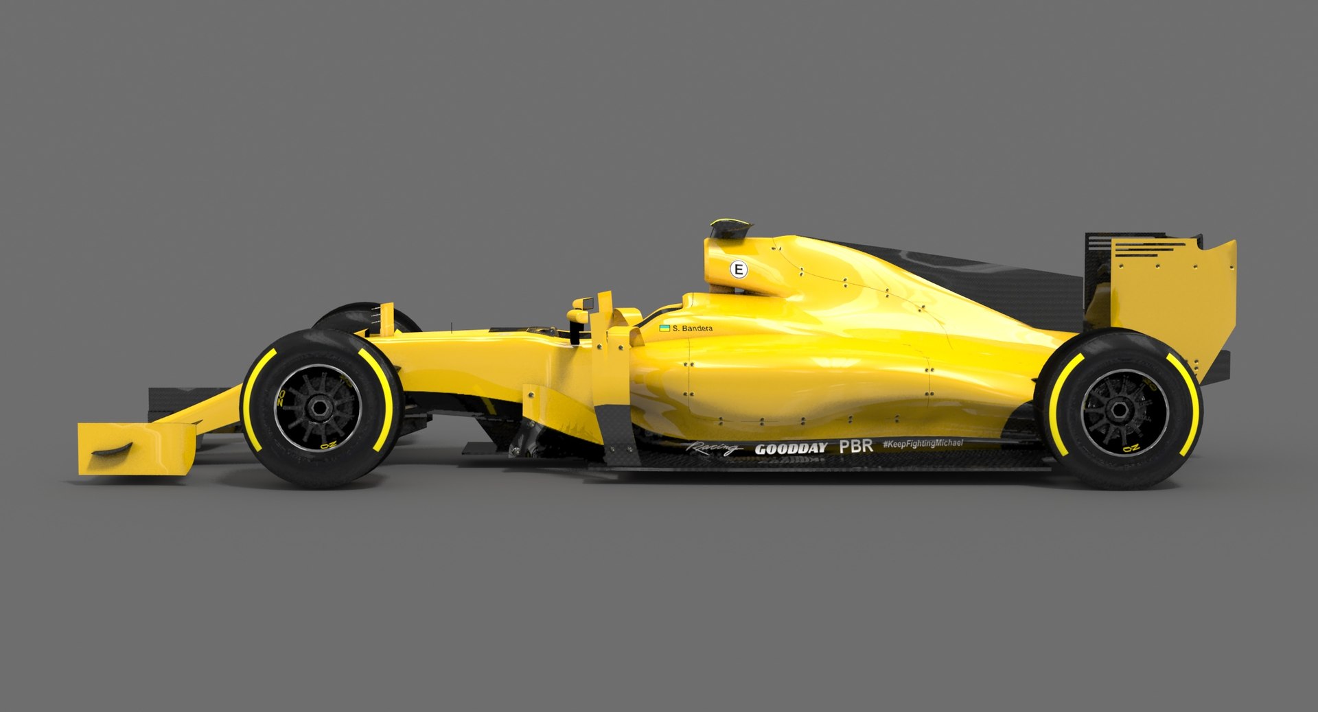 Low-poly Formula 1 2016 3d Max