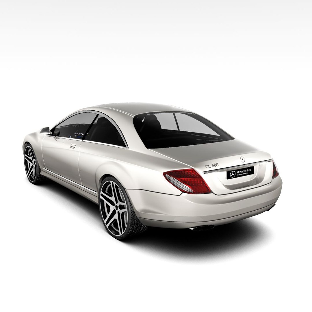 3d Model - Mercedes-benz Cl500 2007
