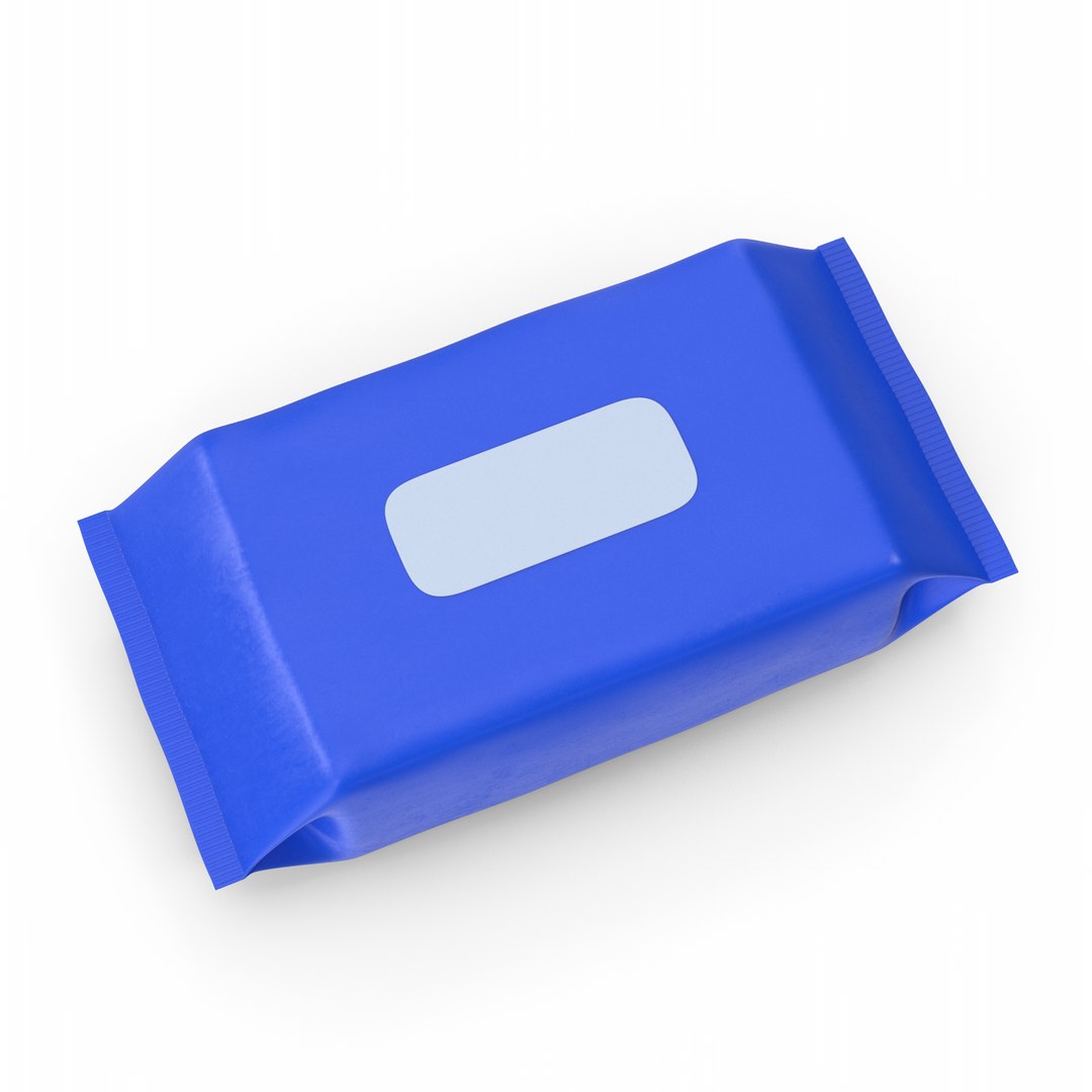 Wet Napkin Package 3D - TurboSquid 2381042
