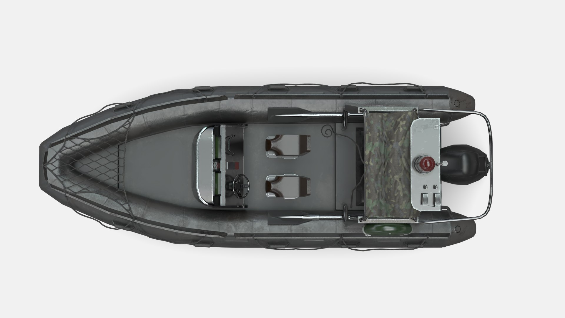 3D Military Inflatable Boat Zodiac Model - TurboSquid 1931323