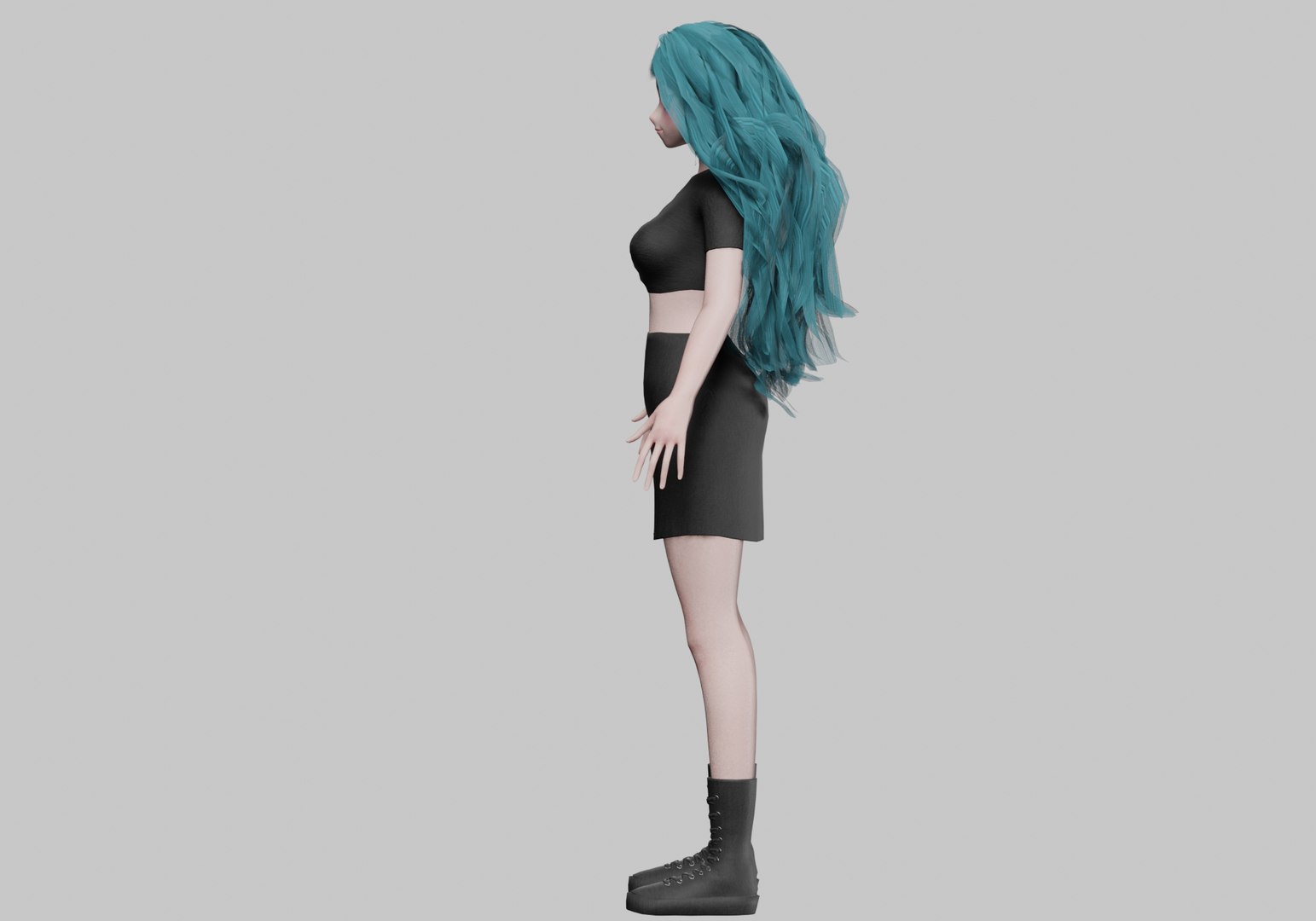 3D Stylized Cute Girl V40803 Model - TurboSquid 2271570