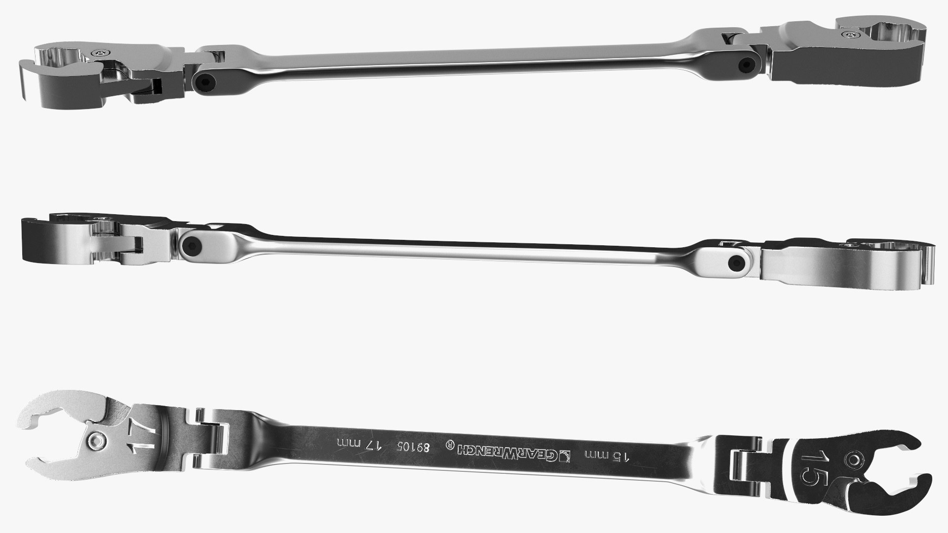 15mm 17mm Flex Flare Nut Wrench model - TurboSquid 1962417