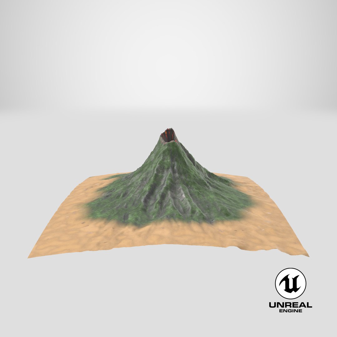3D Volcano Island Model - TurboSquid 1271968