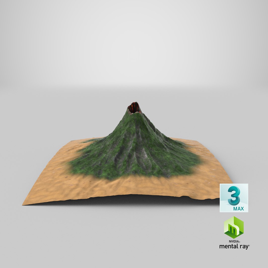 3D Volcano Island Model - TurboSquid 1271968