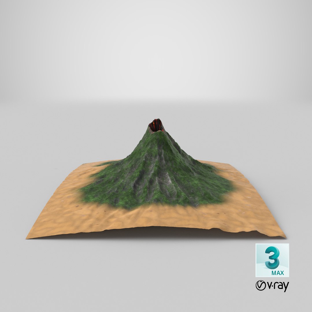 3D Volcano Island Model - TurboSquid 1271968