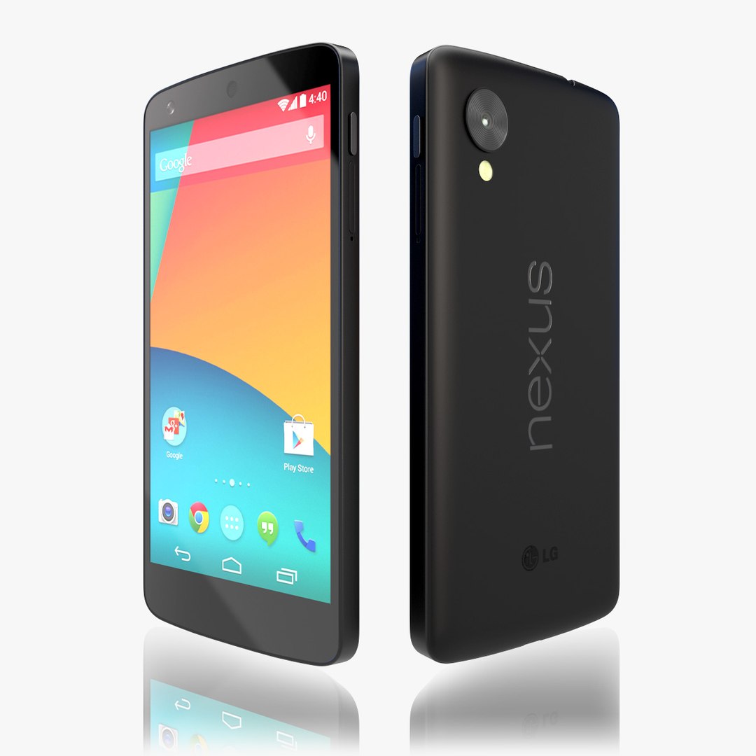 3d model of google phone nexus 5
