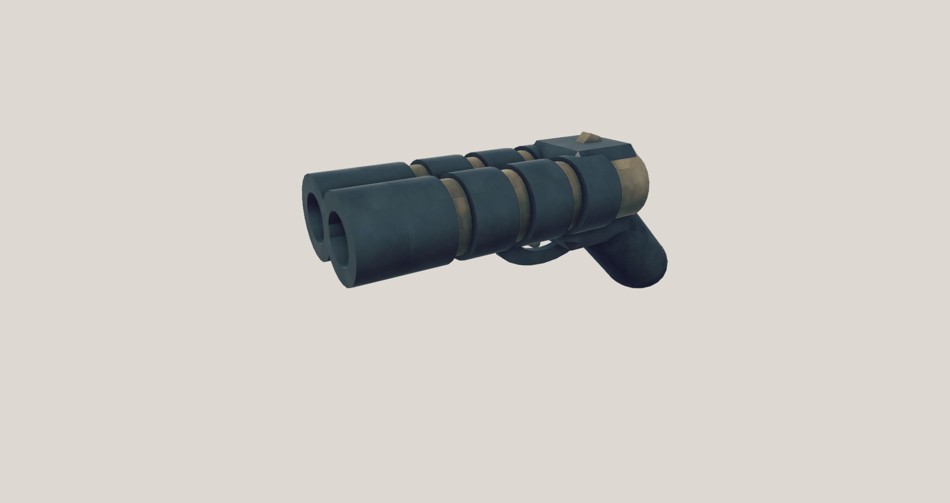 Double Barrel Model - TurboSquid 1383717