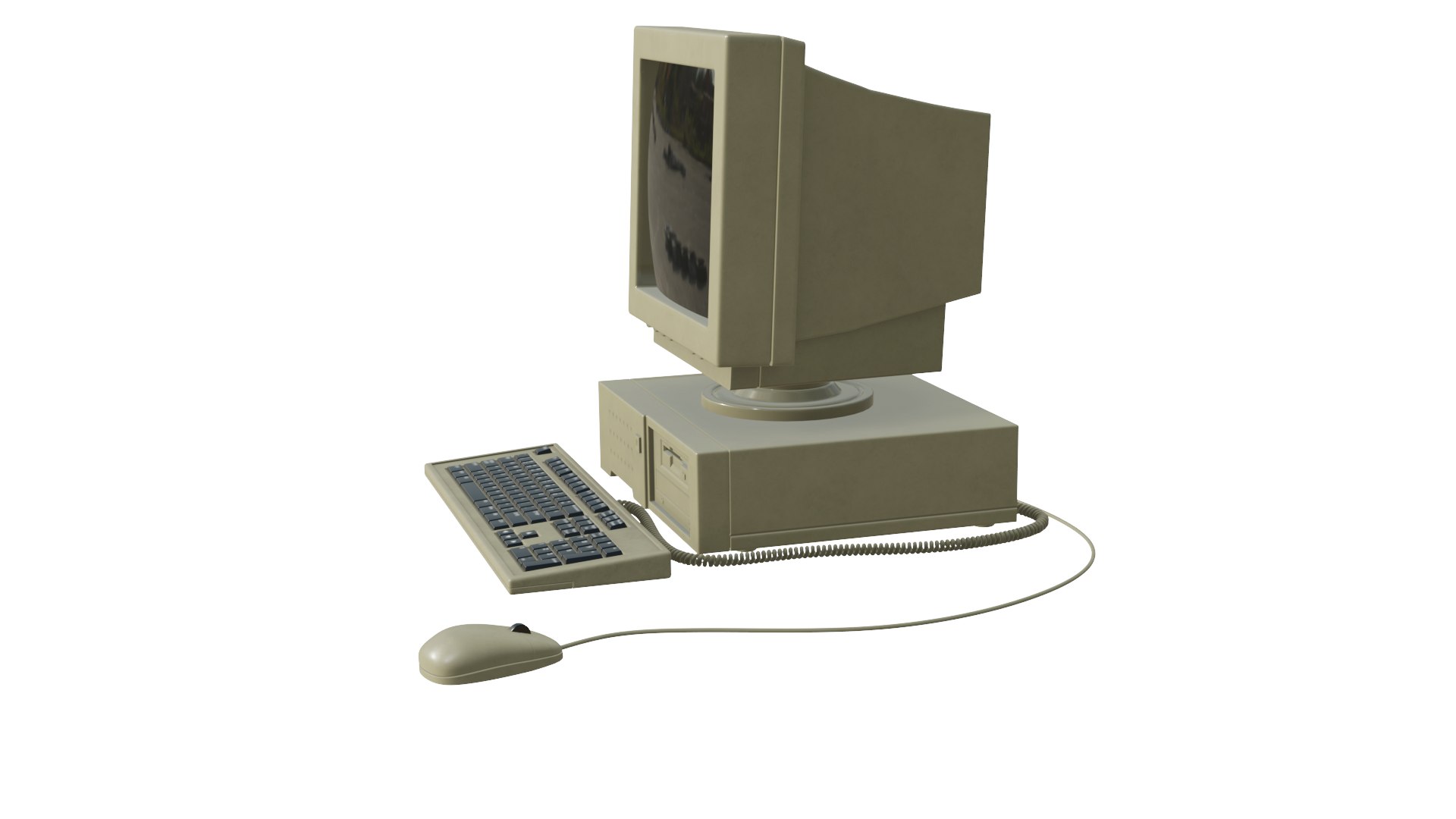 3D Old Computer Model - TurboSquid 1987048
