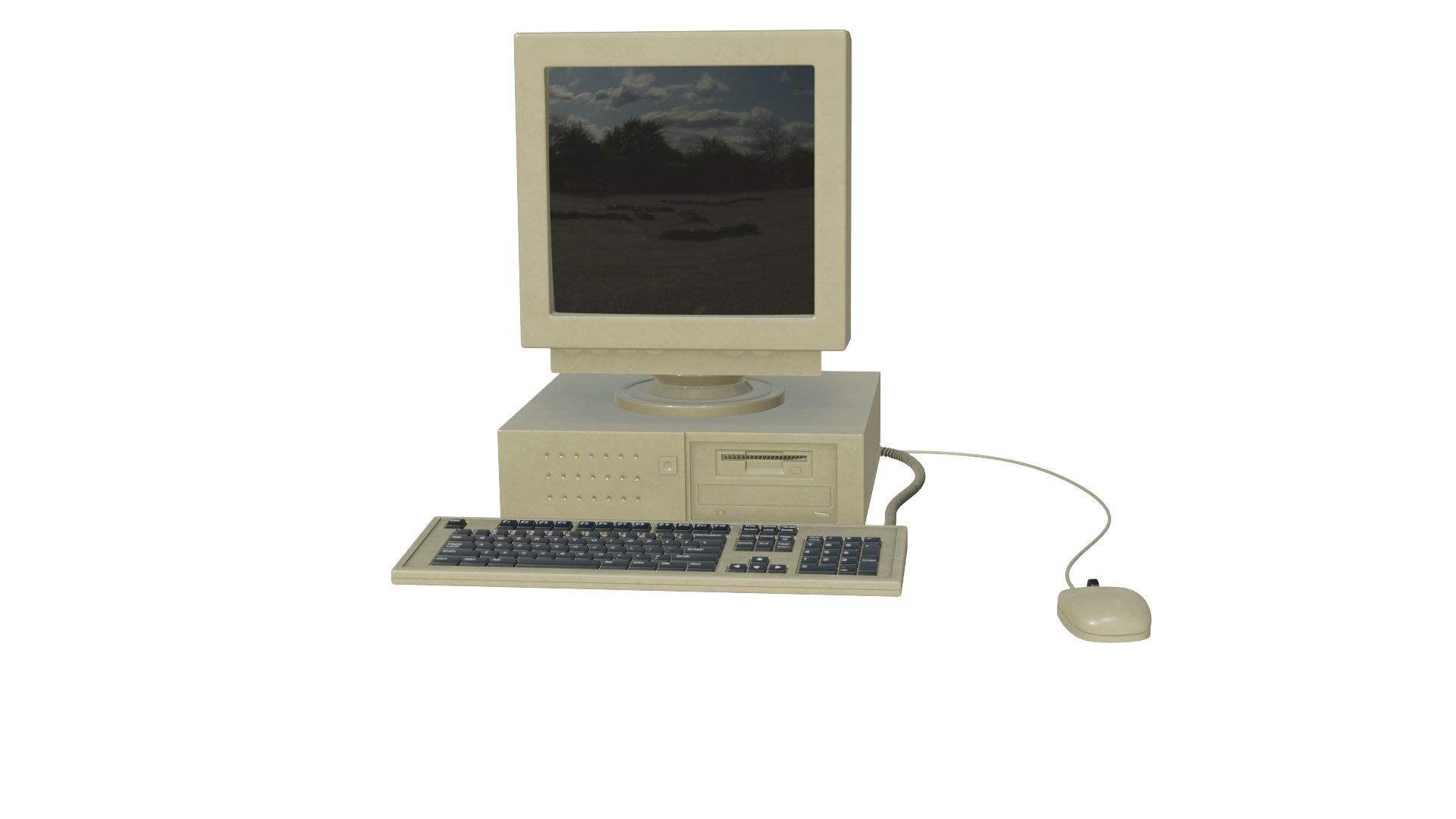3D Old Computer Model - TurboSquid 1987048