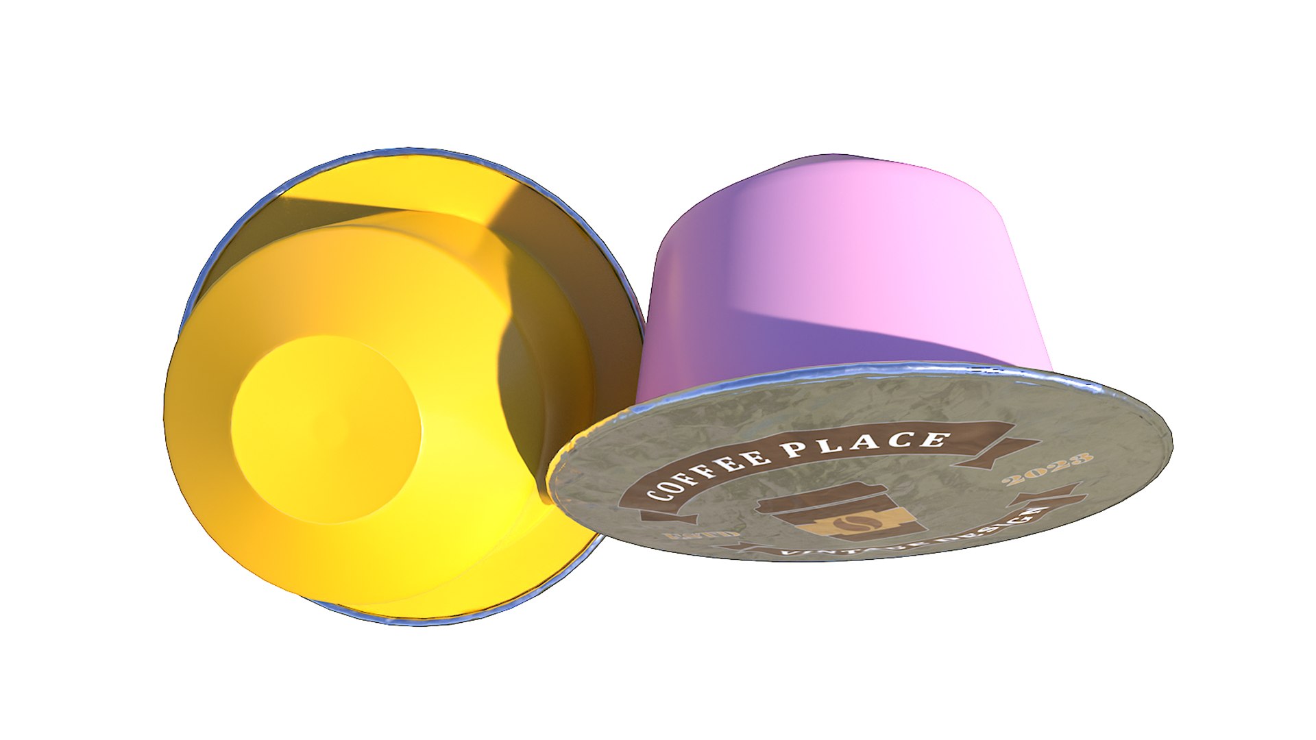 3D Coffee Capsule 7 Colors - TurboSquid 2009488