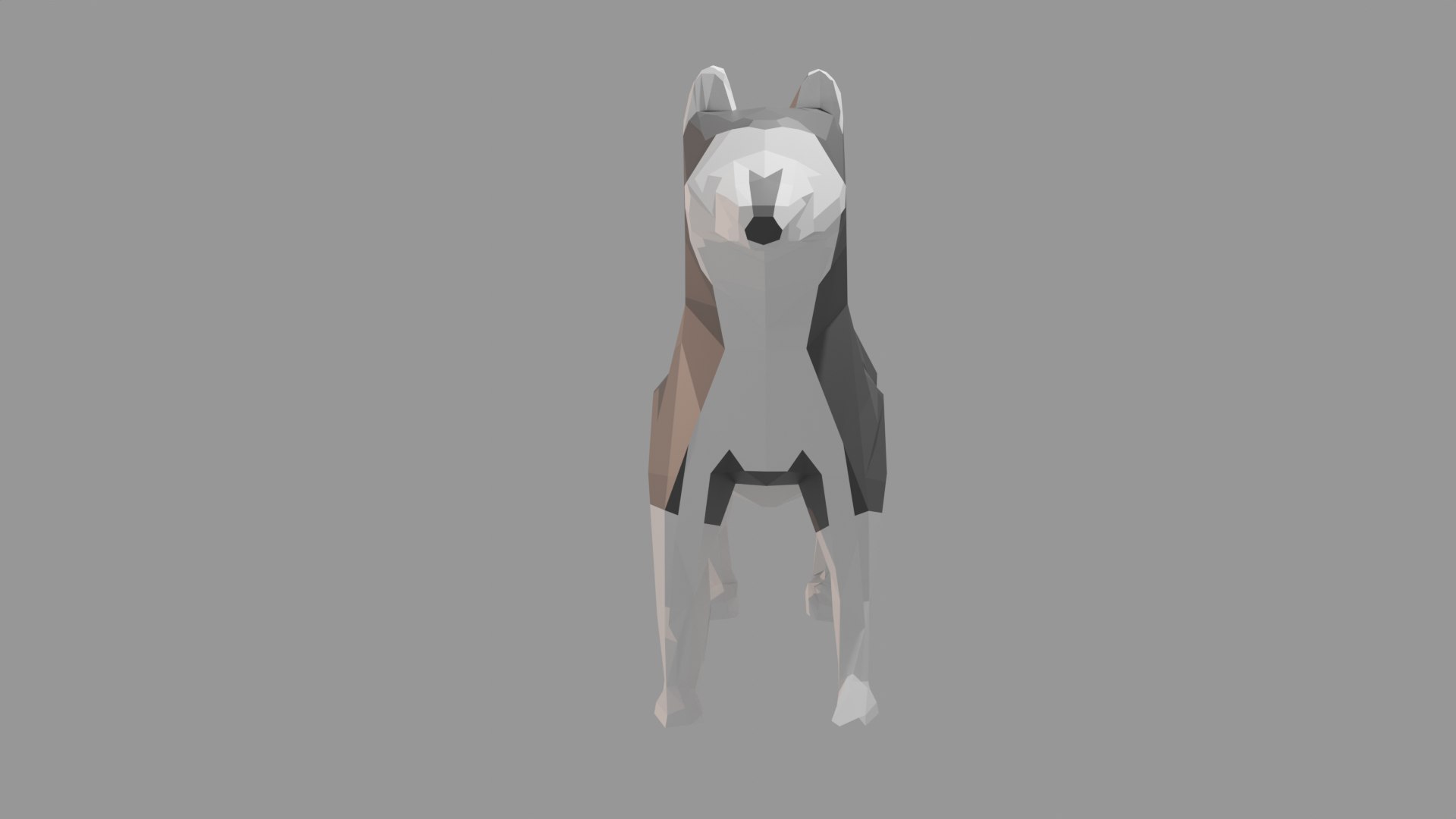 Low Poly Husky Dog Rigged Model - TurboSquid 2091242