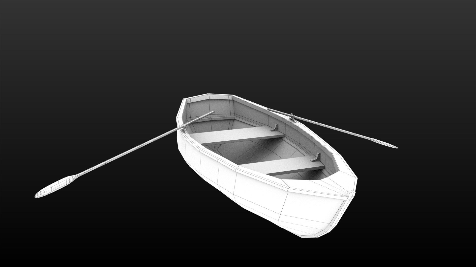 3D Rowboat Boat Model - TurboSquid 1550029