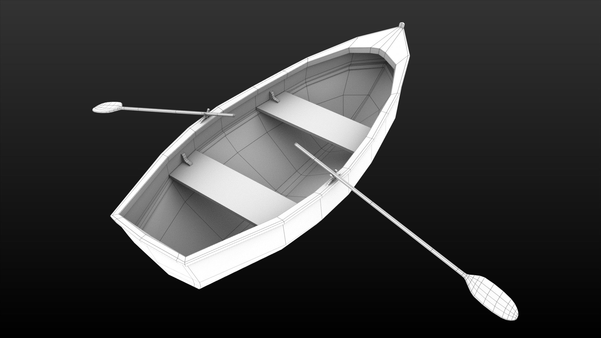 3D Rowboat Boat Model - TurboSquid 1550029