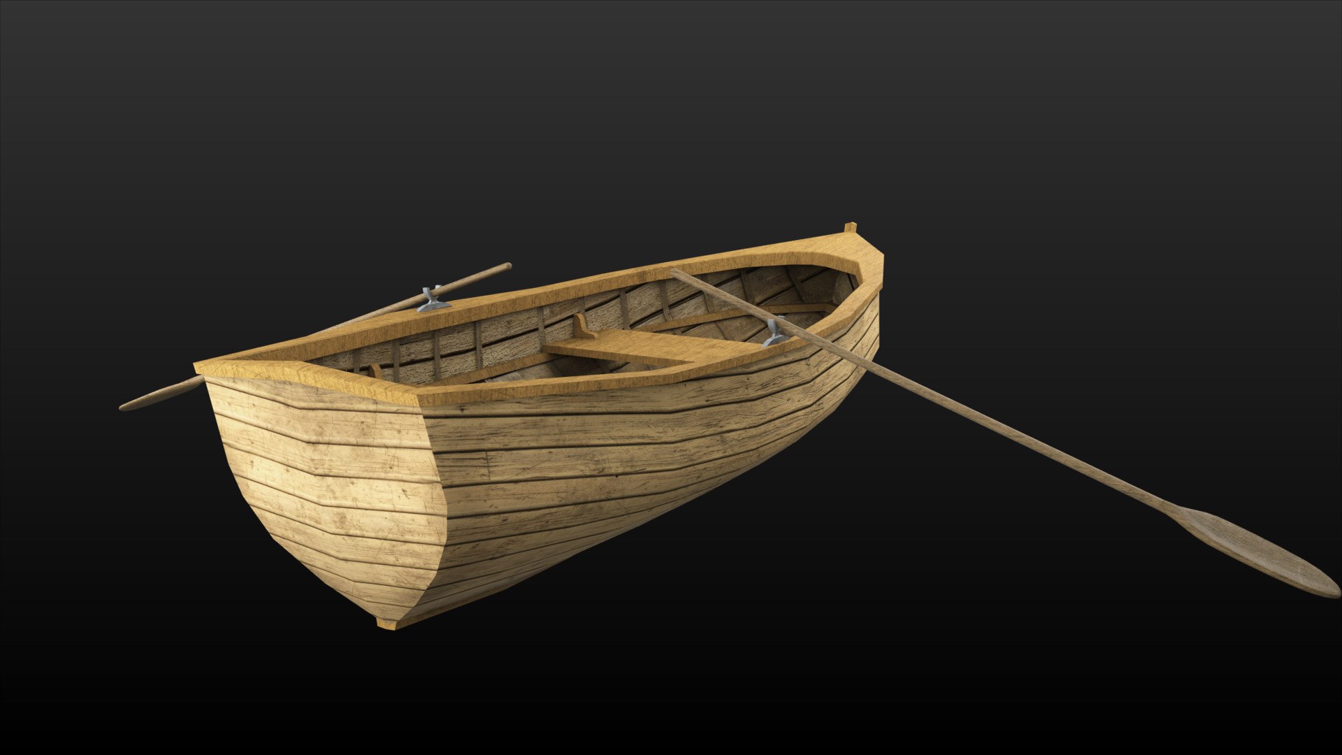 3D Rowboat Boat Model - TurboSquid 1550029