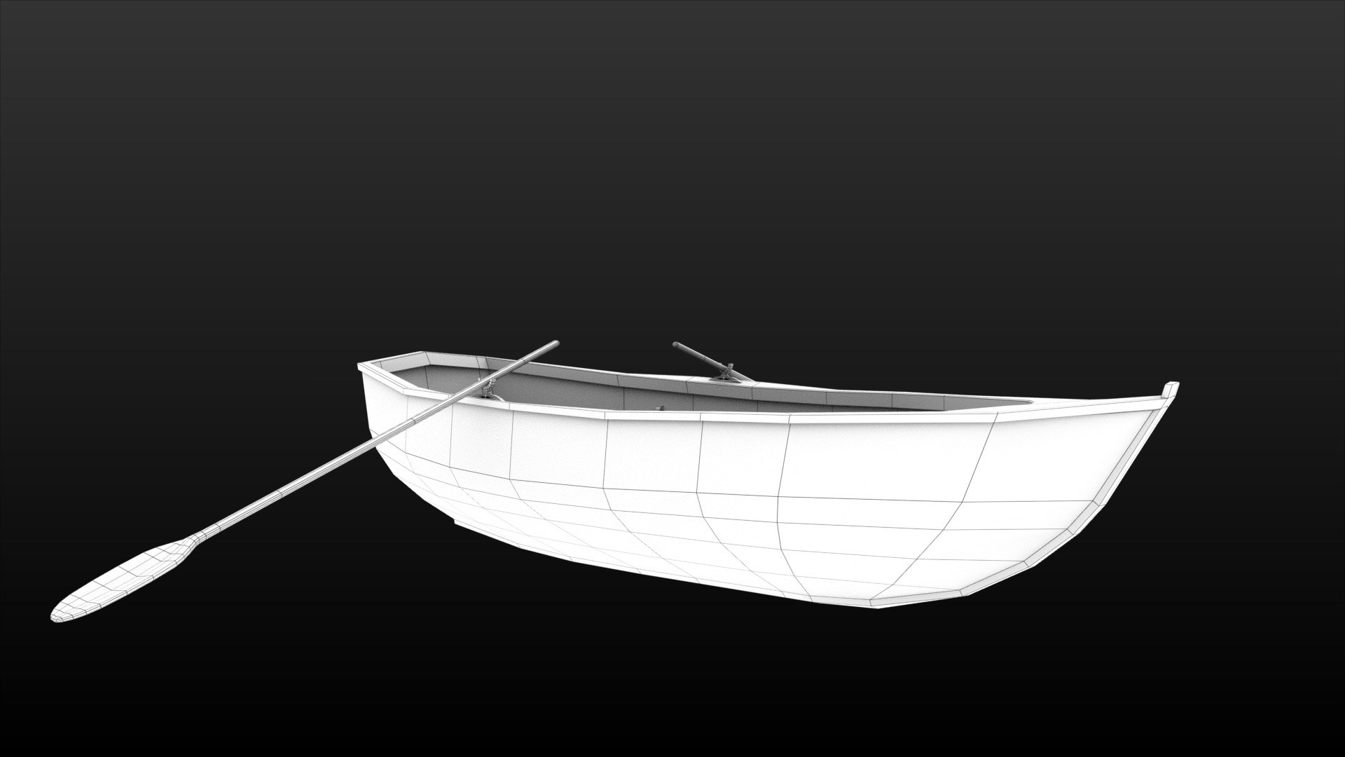 3D Rowboat Boat Model - TurboSquid 1550029