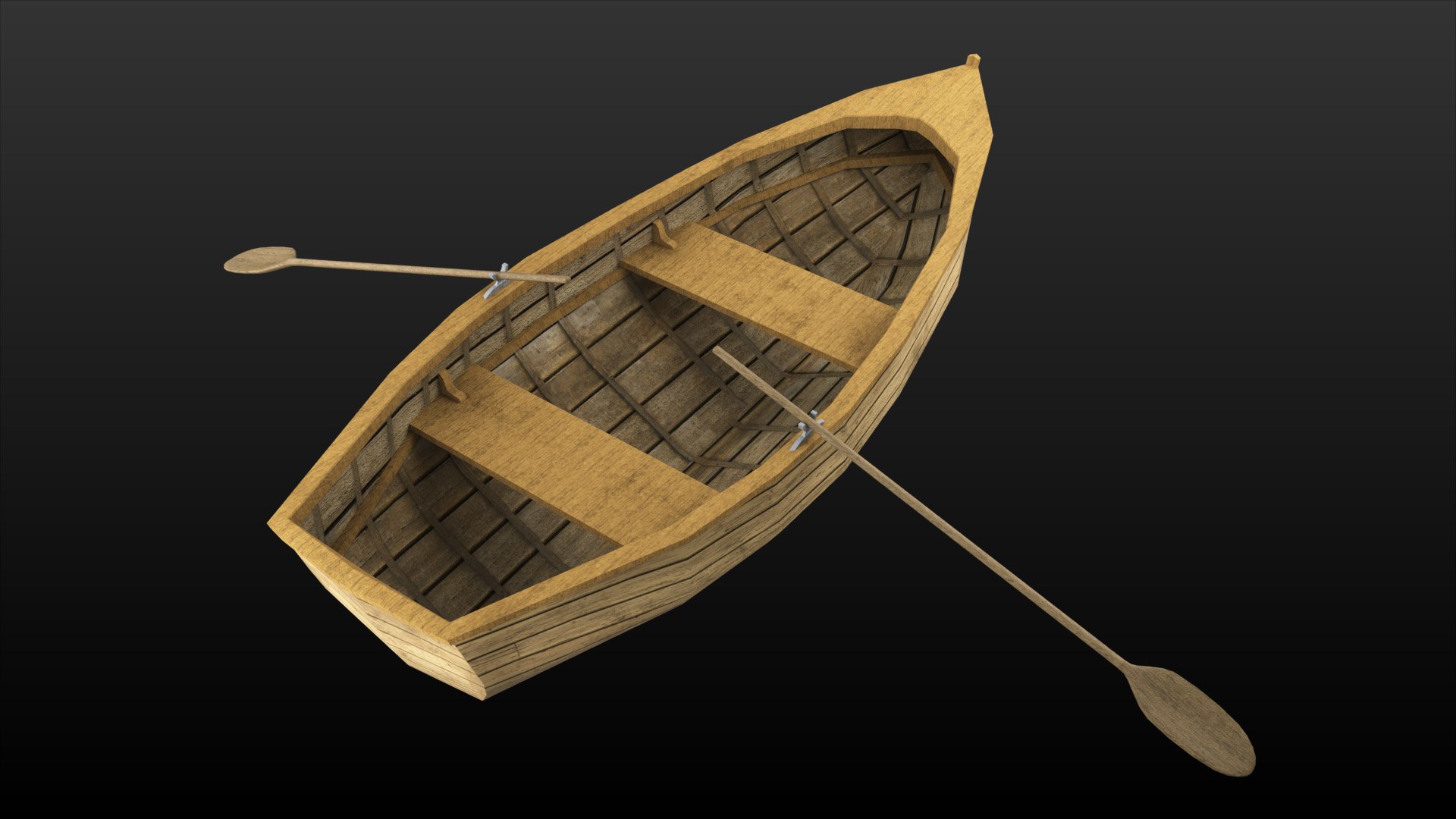 3D Rowboat Boat Model - TurboSquid 1550029