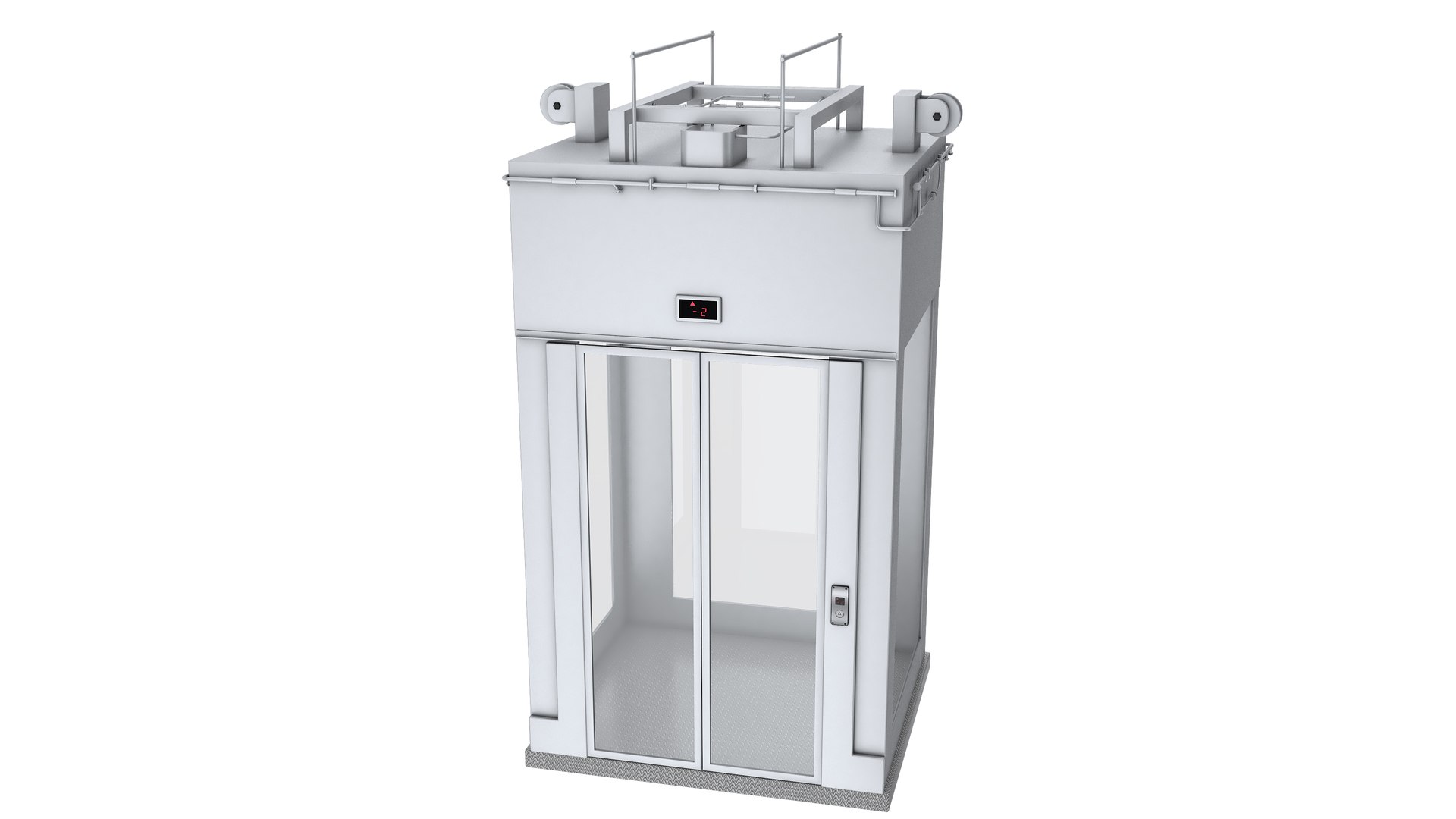 Glass Elevator Cabin 3D Model - TurboSquid 2276343