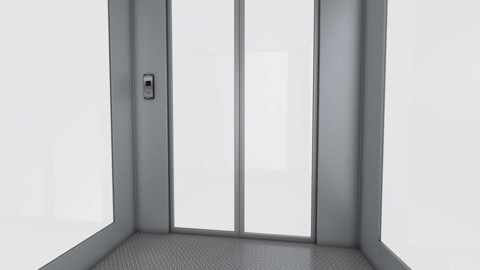 Glass Elevator Cabin 3D Model - TurboSquid 2276343
