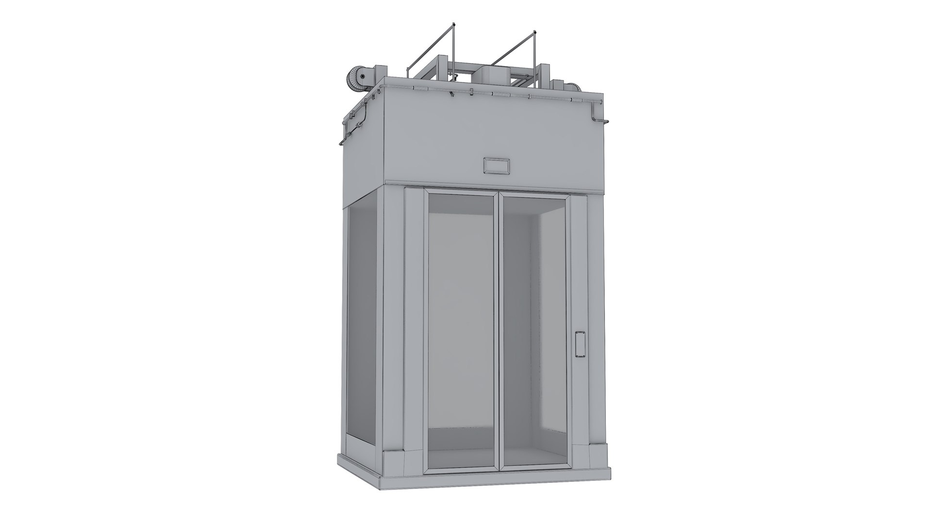 Glass Elevator Cabin 3D Model - TurboSquid 2276343