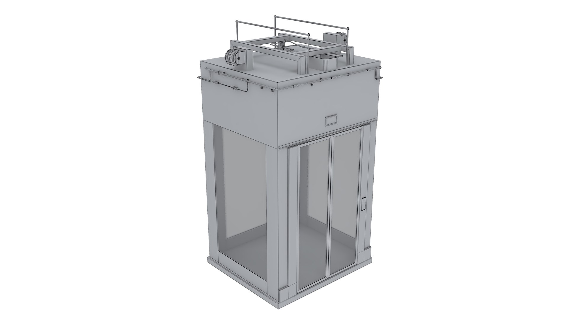 Glass Elevator Cabin 3D Model - TurboSquid 2276343