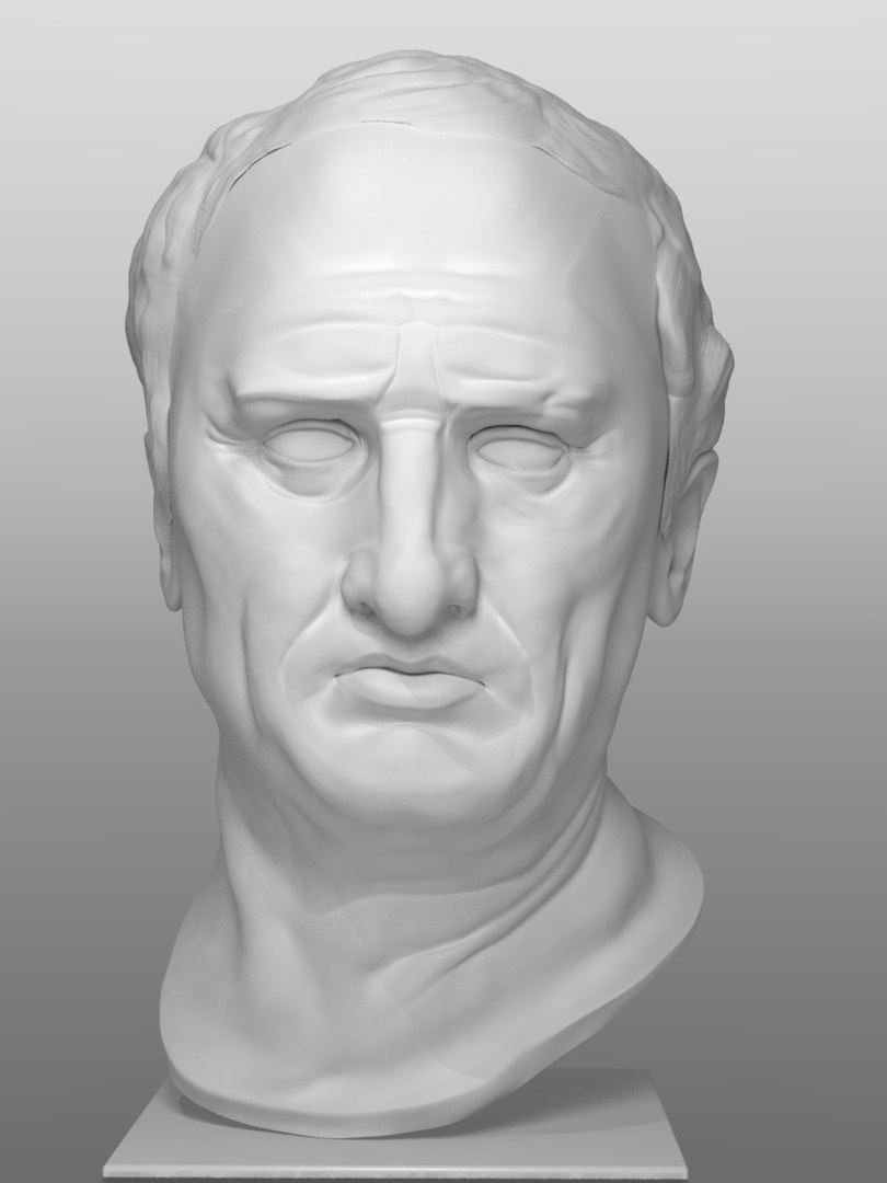 3d Bust Marcus Tullius Cicero Model